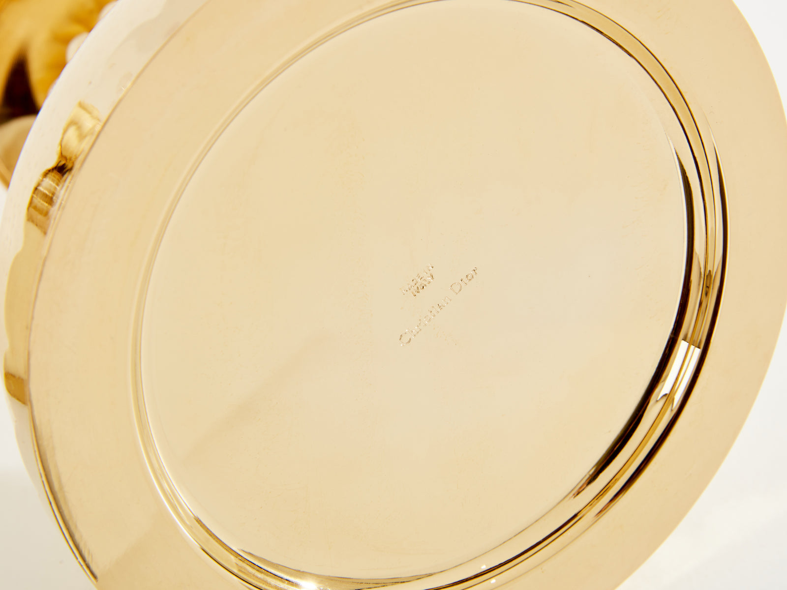 Christian Dior pair of ostrich eggs candle holders brass 1970s – Maison ...