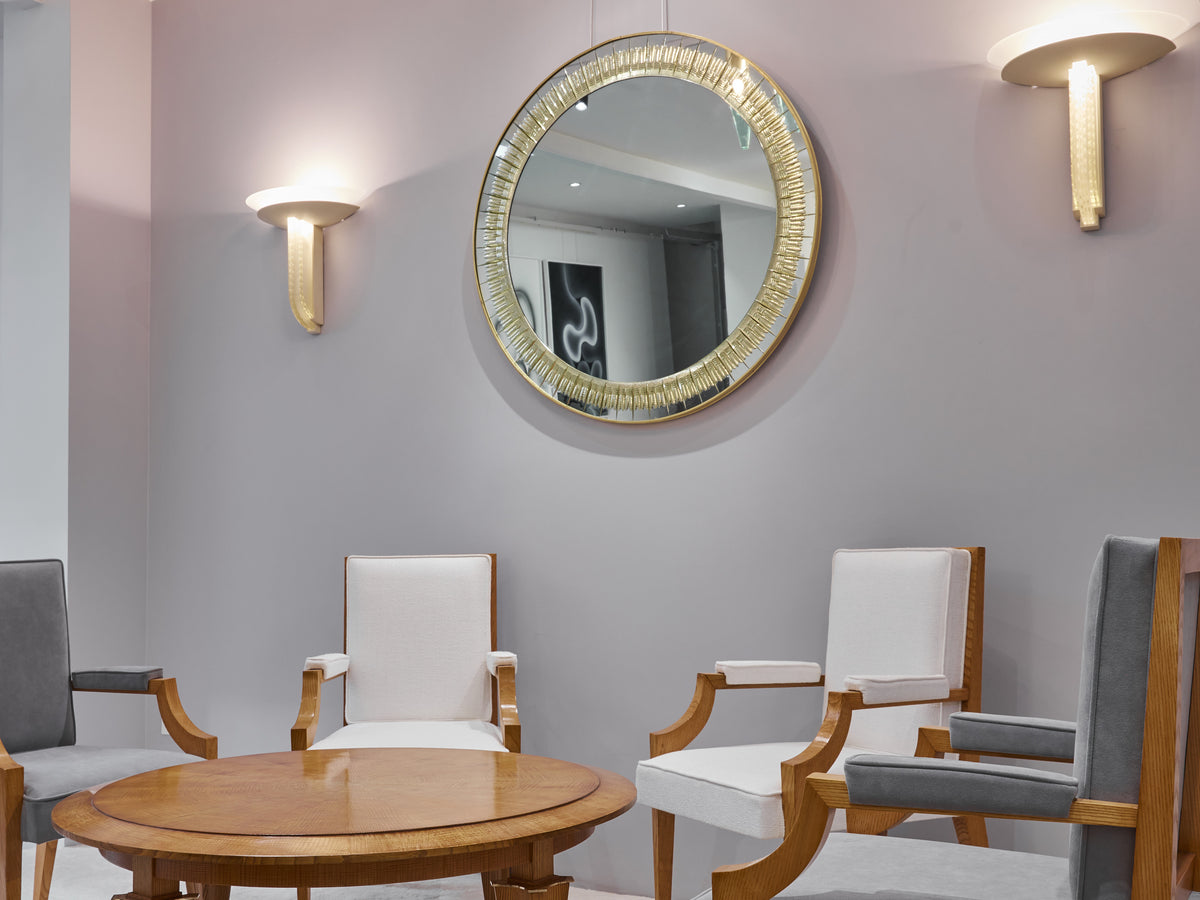 Jean Perzel pair of original cut glass wall lights No 650 from 1930s ...